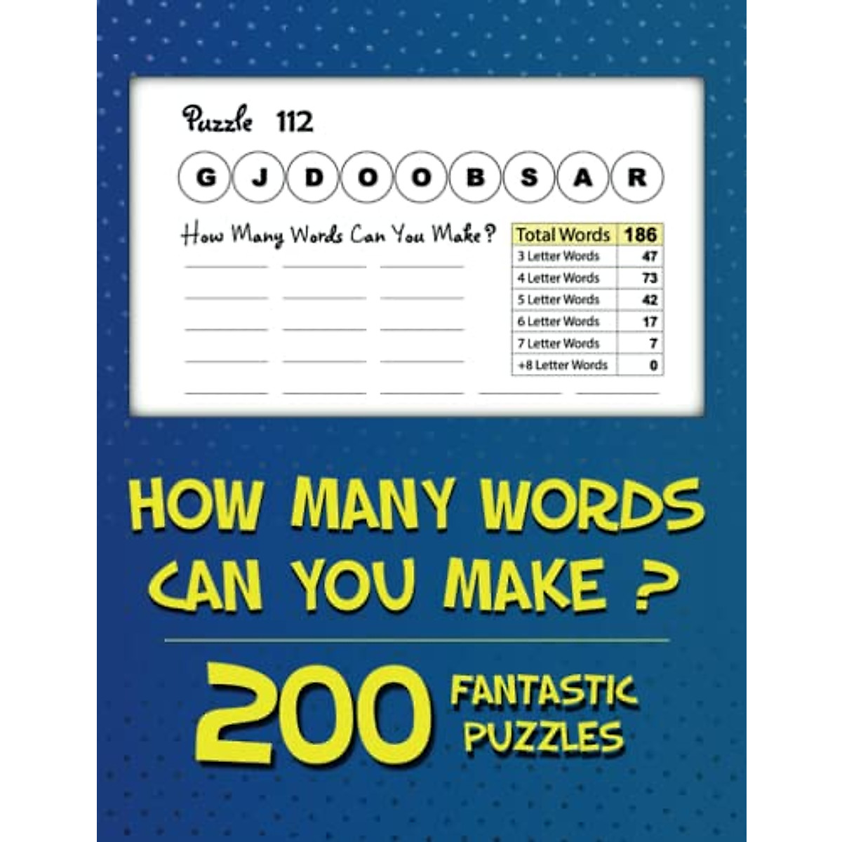 How Many Words Can You Make ?: 200 Puzzles for Seniors, 8.50 x 11 in, Puzzles & Solutions