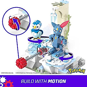 MEGA Pokémon Building Toys Set, Piplup and Sneasel’s Snow Day with 183 Pieces, 2 Poseable Characters and Motion, for Kids