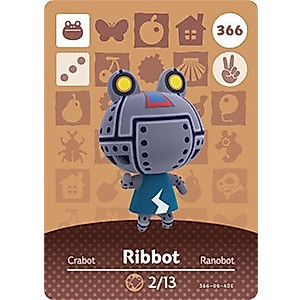 Ribbot - Nintendo Animal Crossing Happy Home Designer Series 4 Amiibo Card - 366