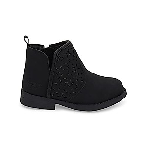 OshKosh B'Gosh Girls Estell Ankle Boot, Black, 12 Little Kid