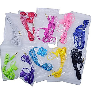 ZXQZYM Bulk Earbuds 30Pack for Classroom,Wholesale Earbuds Headphones Earphones for Kids,Individually Bagged,Perfect for Students,Schools,Hospitals,Hotels,Library,Museums Multi Colored