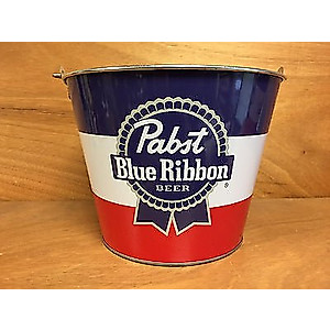 Pabst Blue Ribbon PBR Metal Beer Bucket