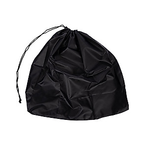 Miamica Women's Foldable Travel Laundry Bag, Black "Wash, Dry, Fold, Loads of Fun", 21” x 22” – Lightweight, Durable Design with Drawstring Closure