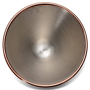 Cork Pops Reflective Copper Tone Stainless Steel Martini Cup Barware Accessory