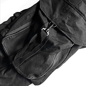 Niepce Inc Men's Japanese Streetwear Techwear Cargo Pants (Medium) Black