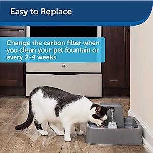 PetSafe Drinkwell Replacement Carbon Filters, Dog and Cat Ceramic Water Fountain Filters, 4-Pack