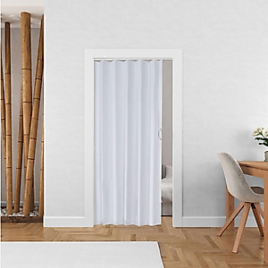 LTL Home Products Contempra Interior Accordion Door with Magnet and Accompanying Striker for Multi Fold Interior Doors, Sand White