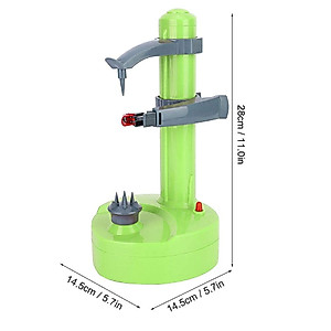 Potato Peeler, Electric Potato Peeler Automatic Rotating Fruit Peeling Machine, Stainless Steel Multifunction Potato Peeler for Fruit and Vegetable