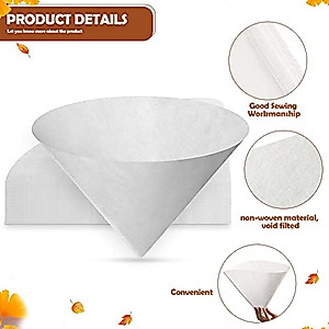 Maple Syrup Cone Filter Set Includes 1 Quart Heavy Duty Boiling Filter 10 x 10 Inch and 9 x 9 Inch Pre Filters Strainer Maple Syrup Tapping Kit Supplies for Maple Syrup Filtering (22 Pieces)