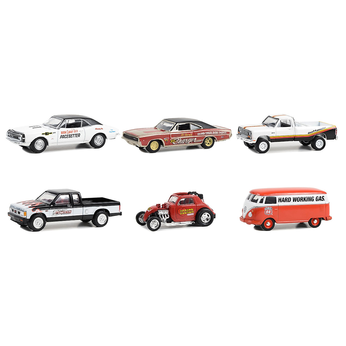 Running on Empty 6 Piece Set Series 16 1/64 Diecast Model Cars by Greenlight 41160SET