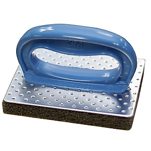 3M Scotch-Brite Professional Griddle Pad Holder Kit, 4 X 5.25, Blue/Steel, 1 Set