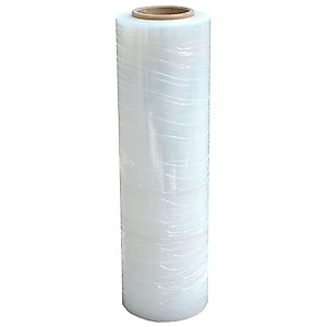PackageZoom 4 Rolls 18" x 1500 Ft Stretch Wrap Heavy Duty, Industrial Strength Shrink Wrap, 55 Gauge High Performance Stretch Film Replaces 80 Gauge Low Films, Clear Hand Stretch Wrap
