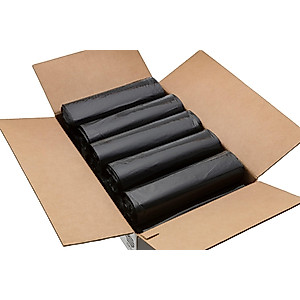 Top Knot Bags 45 Gallon Garbage Trash Bag 40X46" 1.5 Mil Black 100 Count Can Liner Bulk 40 Gallon 41 Gallon 42 Gallon 43 Gallon 44 Gallon Made in USA
