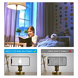 AIELIT 40 Watt Equivalent E26 LED Bulb Dimmable, Daylight White 5000K, Energy Efficient 4W, 400lm Tubular Edison T14 T45 LED Light Bulbs for Pendant Sputnik Vanity Chandelier Wall Sconce, 8 Pack