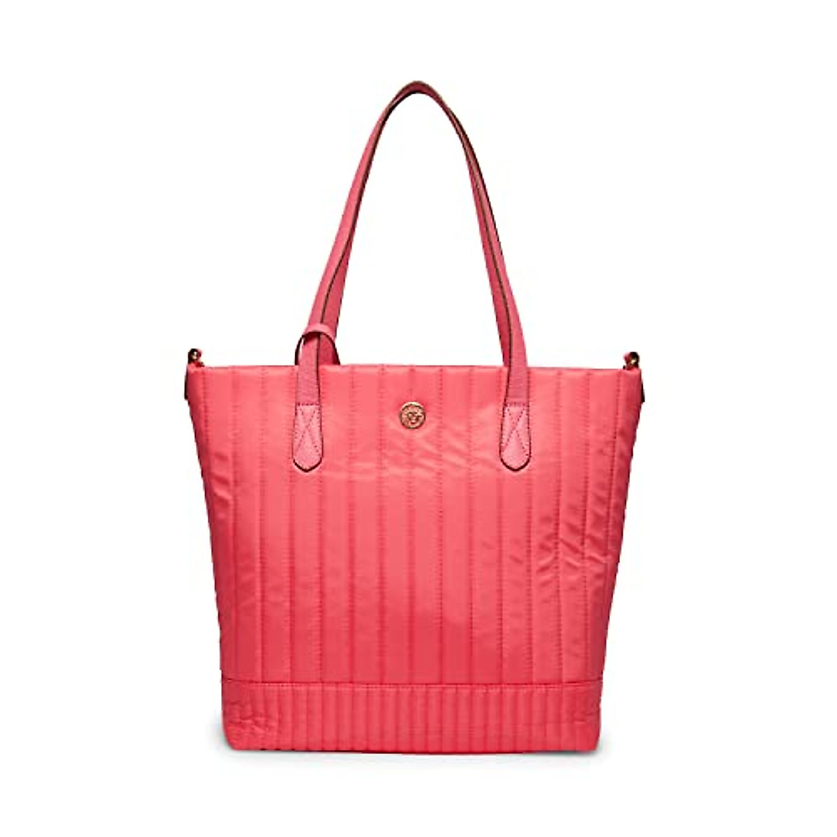 Anne Klein Quilted Nylon Medium Tote, Watermelon