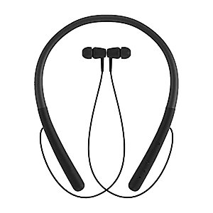 OCUhome 5.0 Wireless Neckband Earphone, IPX5 Waterproof Stereo Wireless Headset with Microphone Noise Cancelling Earphones for Gym Running Compatible with iOS Android Black