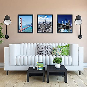 HEYTUYA 9x11 inch Picture Frame Black for Wall Hanging or Tabletop, Poster Frame, Wood Wall Gallery Photo Frame with Durable Shatter Resistant Plexiglas, Black