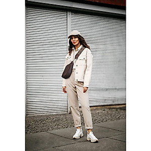 BOSTANTEN Crossbody Bags for Women Trendy Vegan Leather Hobo Purses Shoulder Handbags With Wide Shoulder Strap Coffee