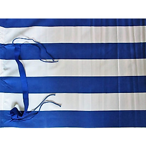 13 ft Beach Windscreen Privacy Windbreak with a Bag and Mallet Made in Europe (Blue/White Stripes)