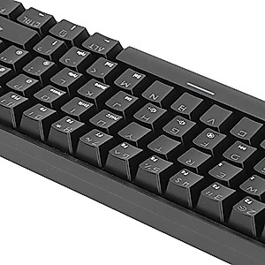 01 Gaming Keyboard, Variety of Backlight Effects and Dynamic RGB Modes with 61‑Key Mechanical Axis Backlit Keyboard for Home for Office