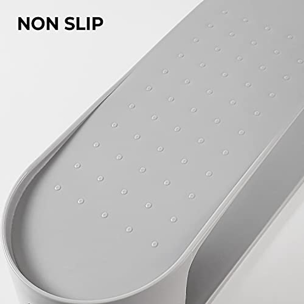 carrotez Shoe Slots Organizer 3 Pack - [Litem] Space Saving Shoe Organizer Rack for Closet - Easy Shoe Stacker, 9.84'' x 3.89'' x 4.26'' (Cool Grey, 3 Pack)