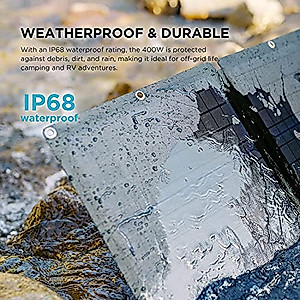 EF ECOFLOW DELTA Pro Solar Generator 3.6KWh/3600W with 3X400W Portable Solar Panel, Portable Power Station for Home Backup Outdoors Camping RV Emergency