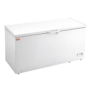 VEVOR Chest Freezer, 17.2 Cu.ft / 488 L Large Deep Freezer & 4 Removable Baskets, Freestanding Top Open Door Commercial Chest Freezers with Locking Lid, 7-Level Adjustable Temp, LED Lighting, 6 Wheels