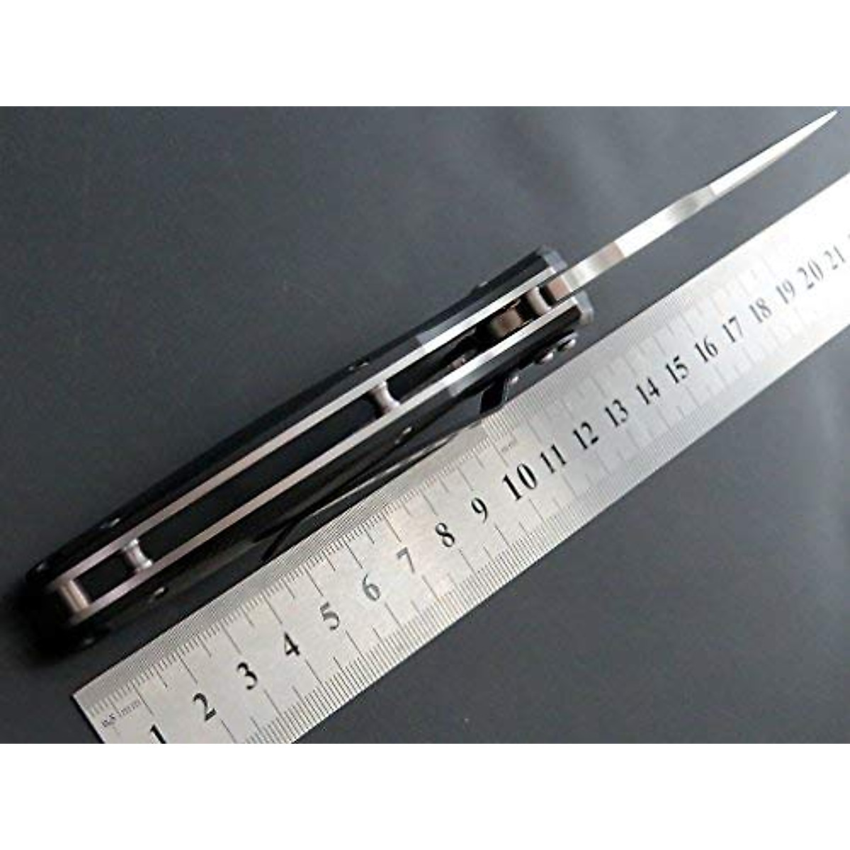 Eafengrow EF339 Folding Knife D2 Blade and G10 Handle with Clip Folding Camping Knives Outdoor Pocket Knives (black)