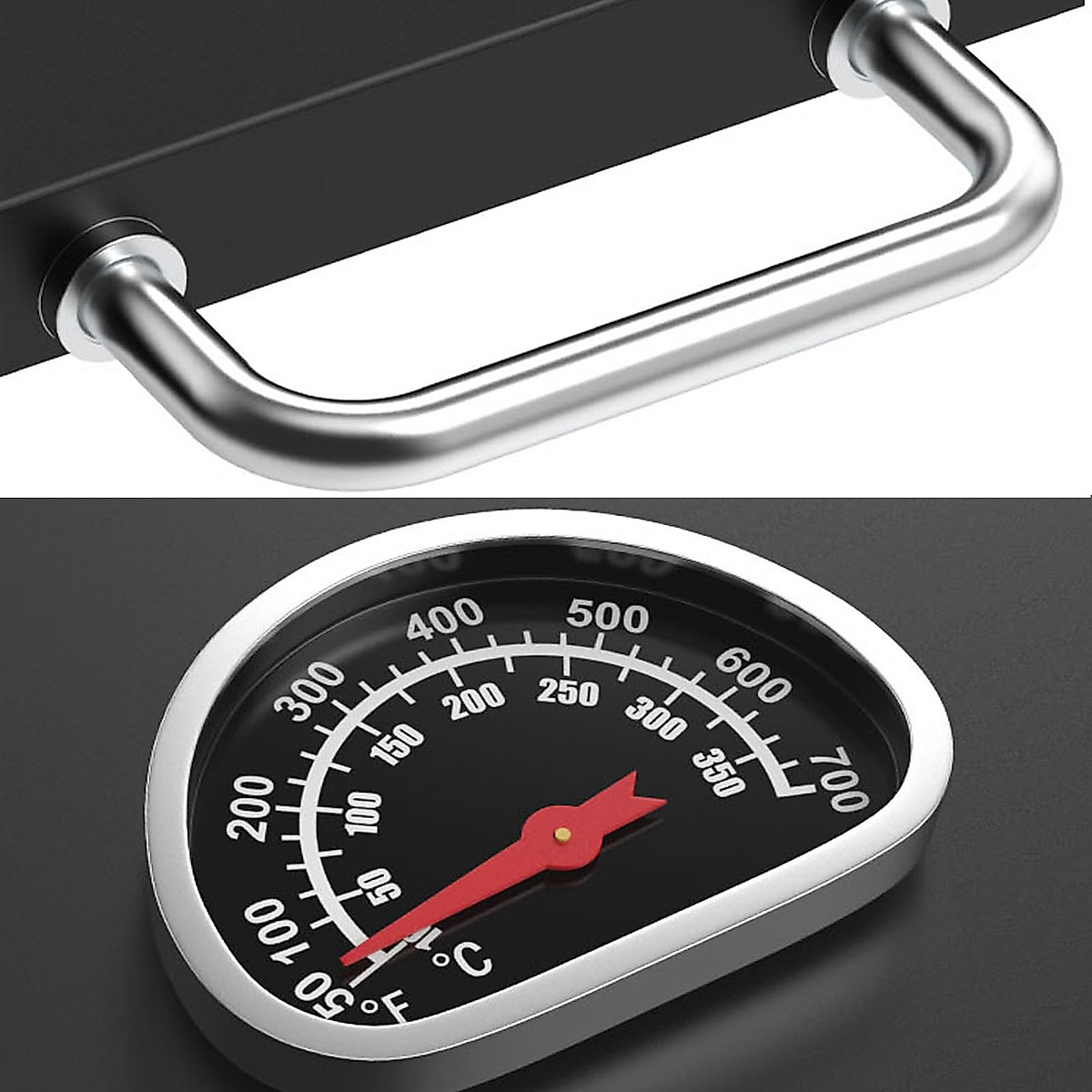 Upgrade Hinged Lid for Blackstone 17 Inch 1832 Adventure Ready Griddle, Griddle Hard Cover Flat Top Hood for Blackstone 1832 1650 1971 1814 & 17 Inch Griddle Lid