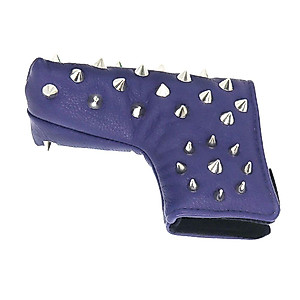 HISTAR 1pcs Golf Genuine Leather Blade Putter Cover for Odyssey Scotty Cameron (Blue)