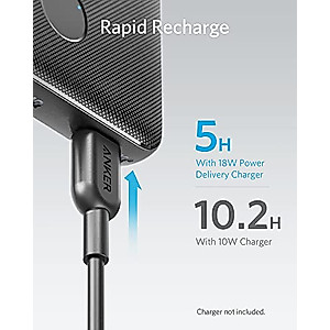 Anker Portable Charger, USB-C Portable Charger 10000mAh with 20W Power Delivery, 523 Power Bank (PowerCore Slim 10K PD) for iPhone 14/13/12 Series, S10, Pixel 4, and More