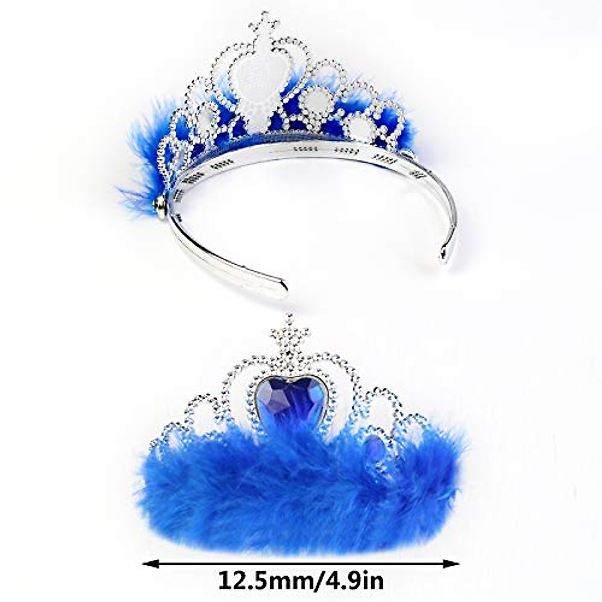 Poualss 10Pcs Princess Dress up Tutu Crown Accessories Tiara Ballet Tutu Skirt for Girls Costume Party Favors (Style 1)