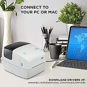 BCL D110 Label Printer, Ethernet & USB Port, Prints 4x6 Shipping Mailing Postage Barcode & Address Labels, Direct Thermal inkless Printer, USB Printer Cable Included, Windows & Mac Compatible