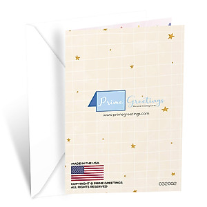 Prime Greetings Birthday Card Great Granddaughter, Made in America, Eco-Friendly, Thick Card Stock with Premium Envelope 5in x 7.75in, Packaged in Protective Mailer