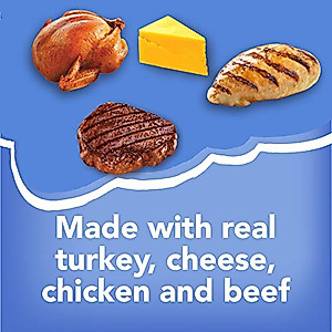 Purina Friskies Gravy Wet Cat Food Variety Pack, Shreds Beef, Chicken And Turkey & Cheese Dinner - (24) 5.5 Oz. Cans