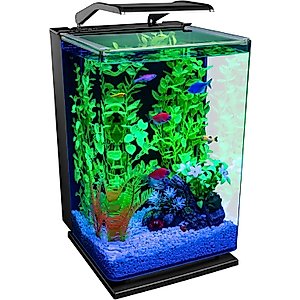 GloFish Aquarium Kit Fish Tank with LED Lighting and Filtration Included