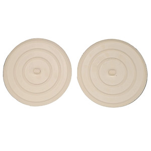 Handy Housewares Rubber Flat Suction Sink Stopper 2pc Set - Fits Most Standard Sink, Tub & Shower Drains (1 Set (2 Stoppers))