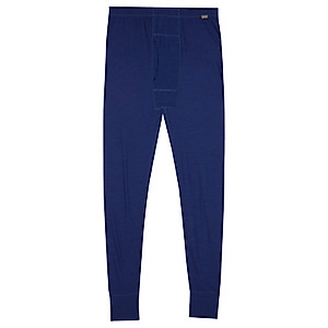 MERIWOOL Men’s Base Layer Bottoms - Lightweight Merino Wool Thermal Pants Navy