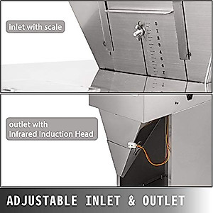 VEVOR 2000g Filler 10-15 bag/min, Full Automatic Particle 18 cm Film Width, Powder Weighing Filling Machine for Industries, Silver