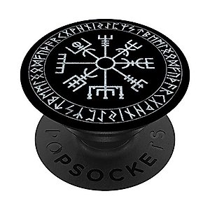Vegvisir Viking Kompass Odin Wotan Norse Mythology Krieger PopSockets Grip and Stand for Phones and Tablets