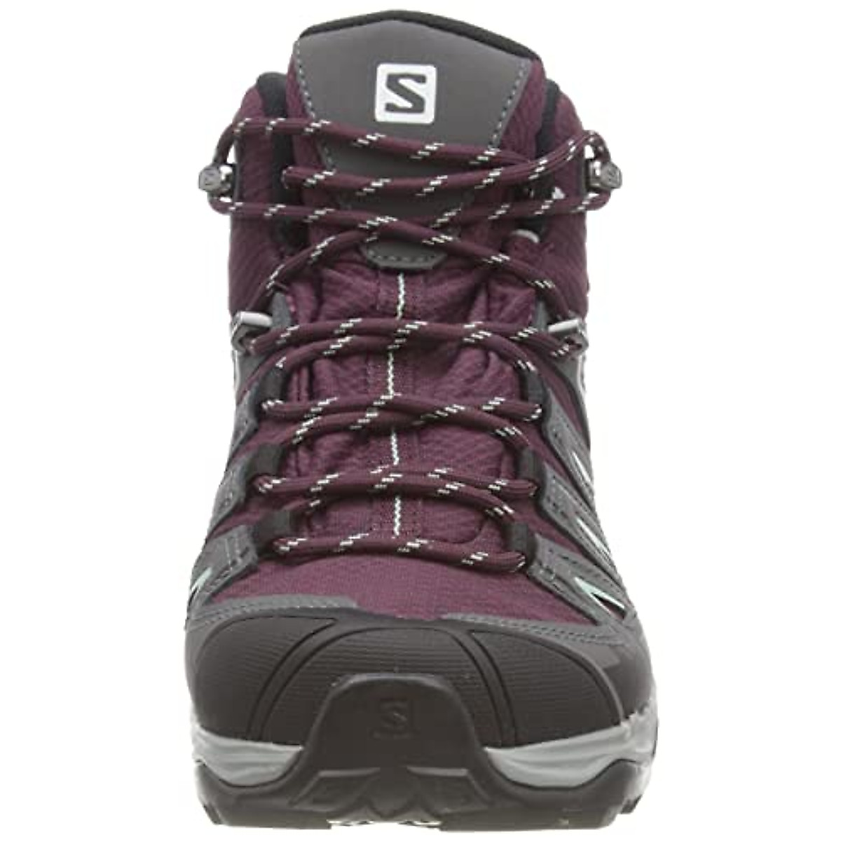 Salomon X Ultra Pioneer MID CLIMASALOMON Waterproof Hiking Boots for Women Trail Running Shoe, Wine Tasting/Magnet/Granite Green, 7.5