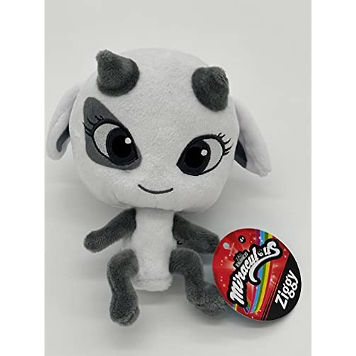 BANDAI Miraculous Kwami Ziggy Plush Toy from Tales of Ladybug and Cat Noir | 15cm Ziggy Soft Toy | Super Soft and Cuddly Toys Bring Their Favourite TV Show to Life