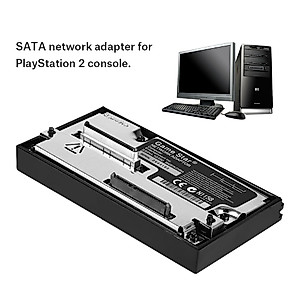 LEAGY SATA Interface Network Adaptor HDD Hard Disk Adapter for Sony PS2 PlayStation 2, No IDE
