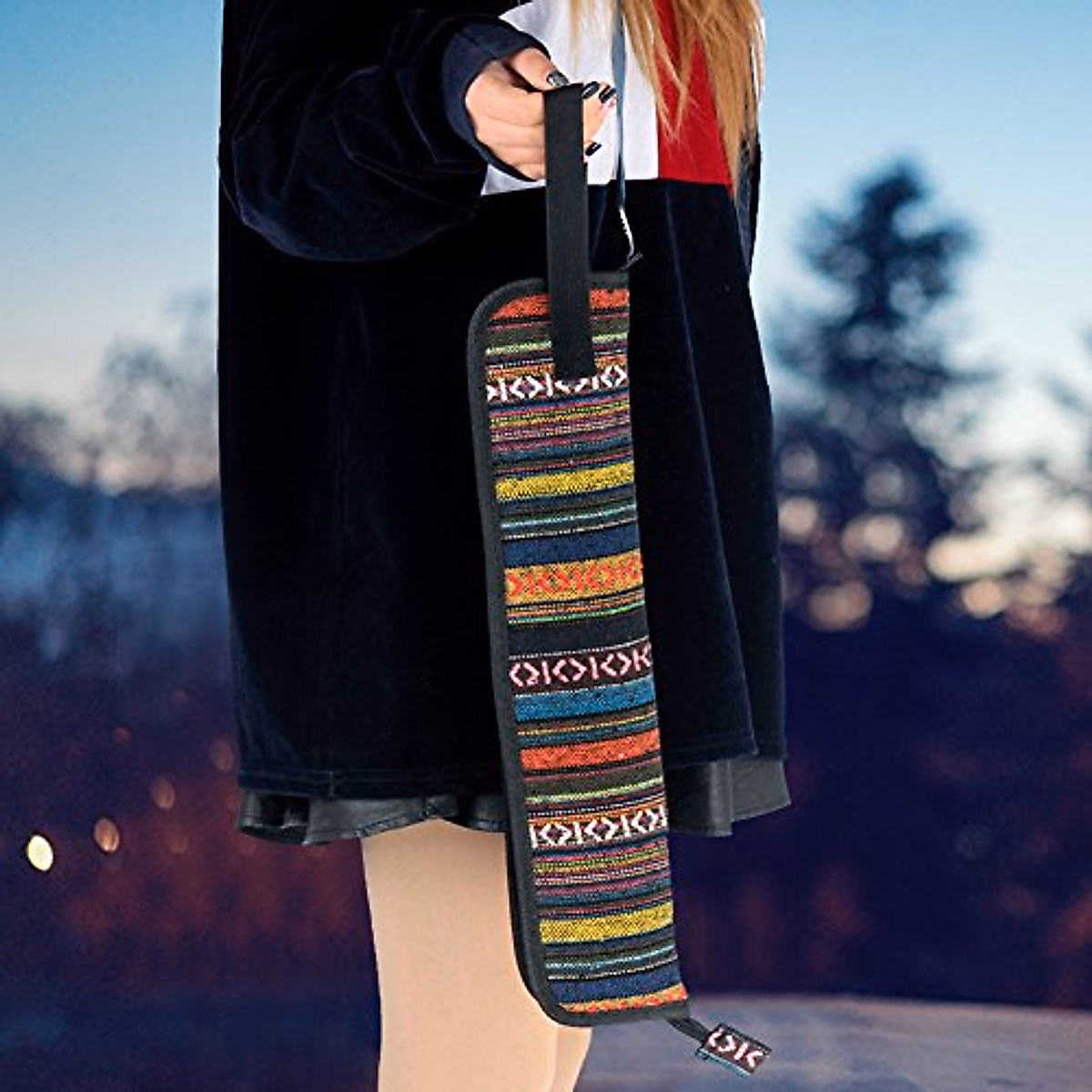 Drumstick Carrying Case,Portable Drum Stick Case Hanging Bag Exotic Style Percussion Accessories Drumsticks Carrying Handbag with Handle,Drum Accessories Folk Drumstick Gig Bag Pouch Unicorn