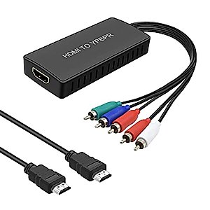 RuiPuo HDMI to Component Converter HDMI to YPbPr Adapter Converter 1080P HDMI to RGB Converter for PC, Xbox, PS3, Roku, DVD Players