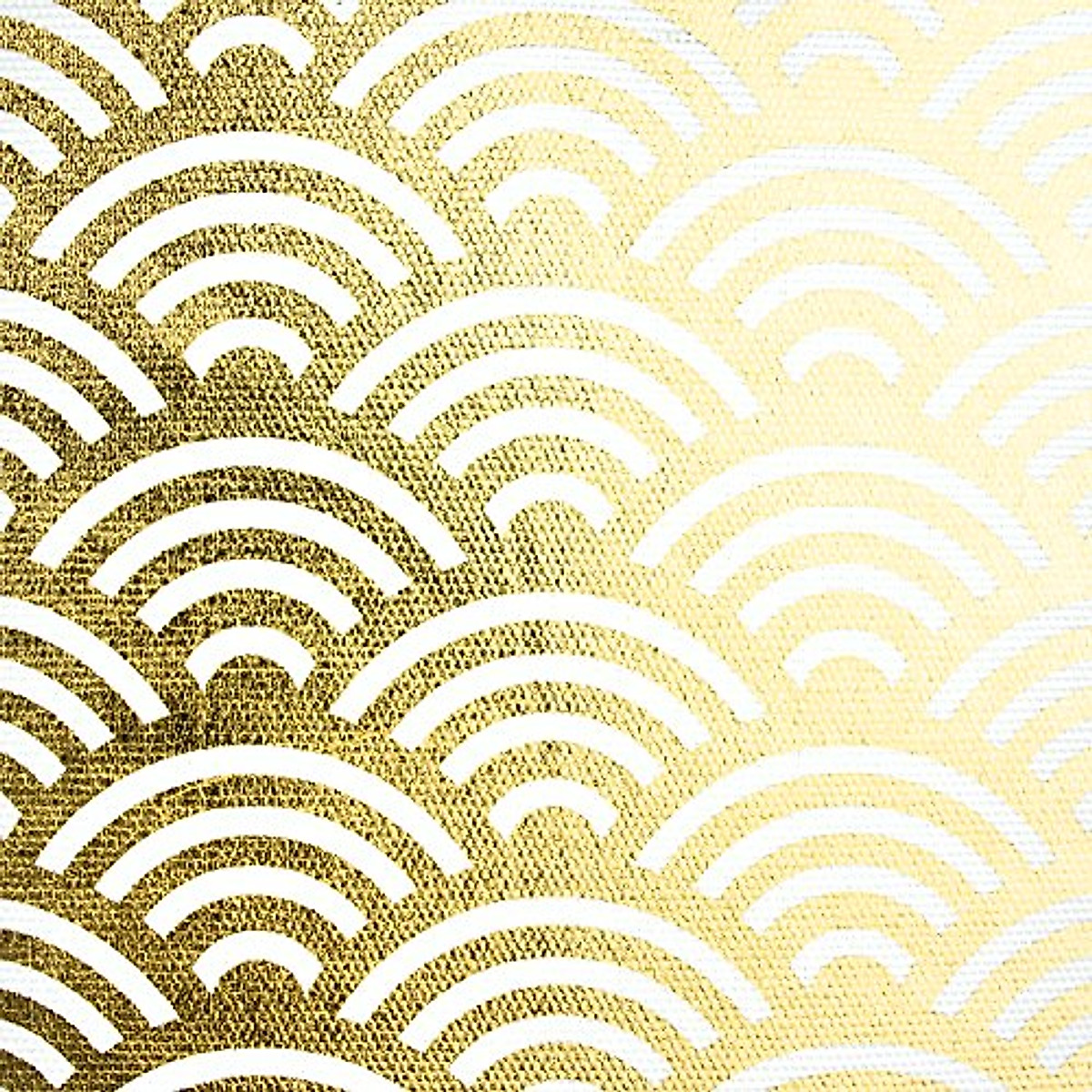 DII Collapsible Hard Sided Bin, Waves, Gold, Large