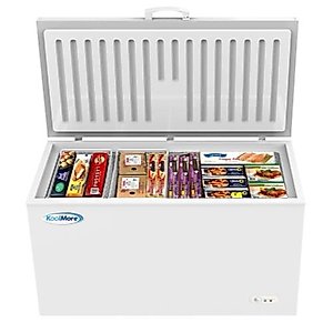Koolmore SCF-16C Commercial Deep Chest Freezer With Two Wire Basket; 16 Cu. Ft. Large Food And Meat Storage; White