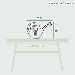 Bloem LLC Jw82-26 2 Gallon Bermuda Teal Classic Watering Can