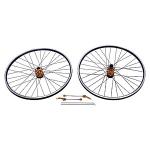 LIANDU-US Mountain Bike Wheelset 27.5'' Aluminum Alloy Rim Disc Brake MTB Wheelset 440 LB Load Front Rear Wheels Black Bike Wheels Fits 7/8/9/10/11/12 Speed Cassette Bicycle Wheelset