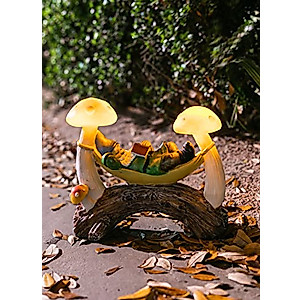 VP Home Chillaxing Gnome in a Hammock Solar Powered LED Outdoor Decor Garden Light